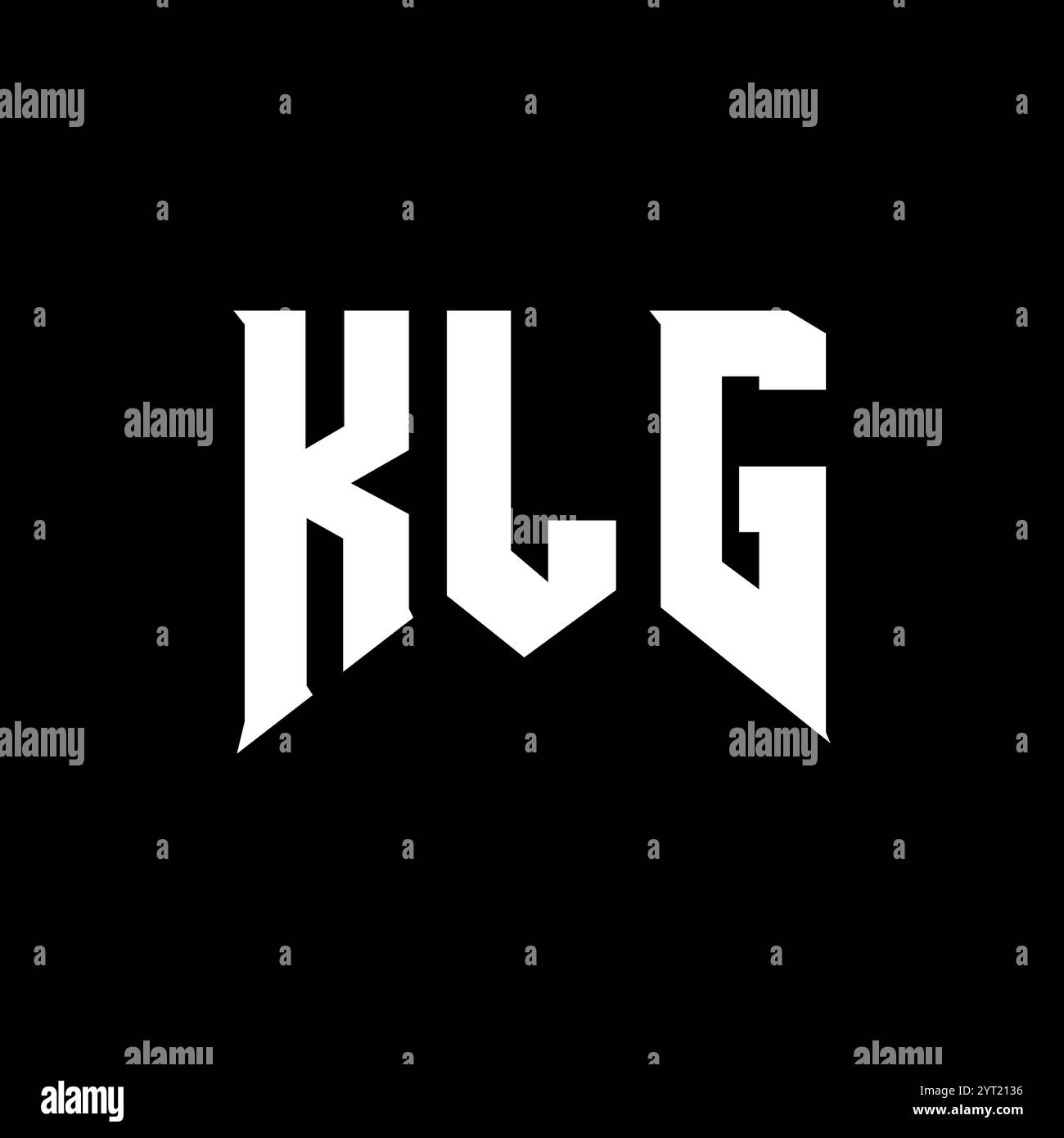KLG letter logo design for technology company. KLG logo design black ...