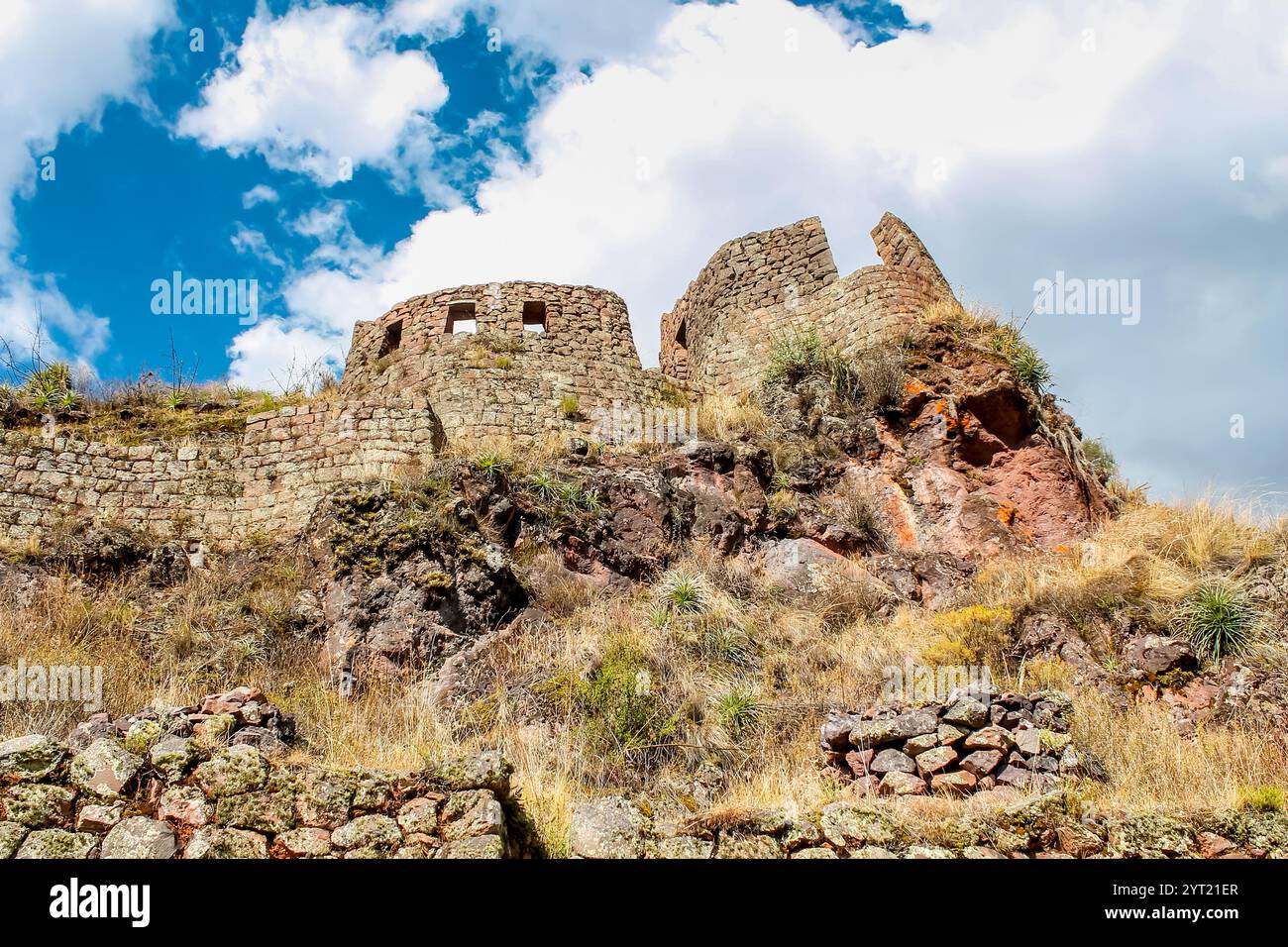 Peru historical sights in the Sacred Valley of Incas near Cusco ...