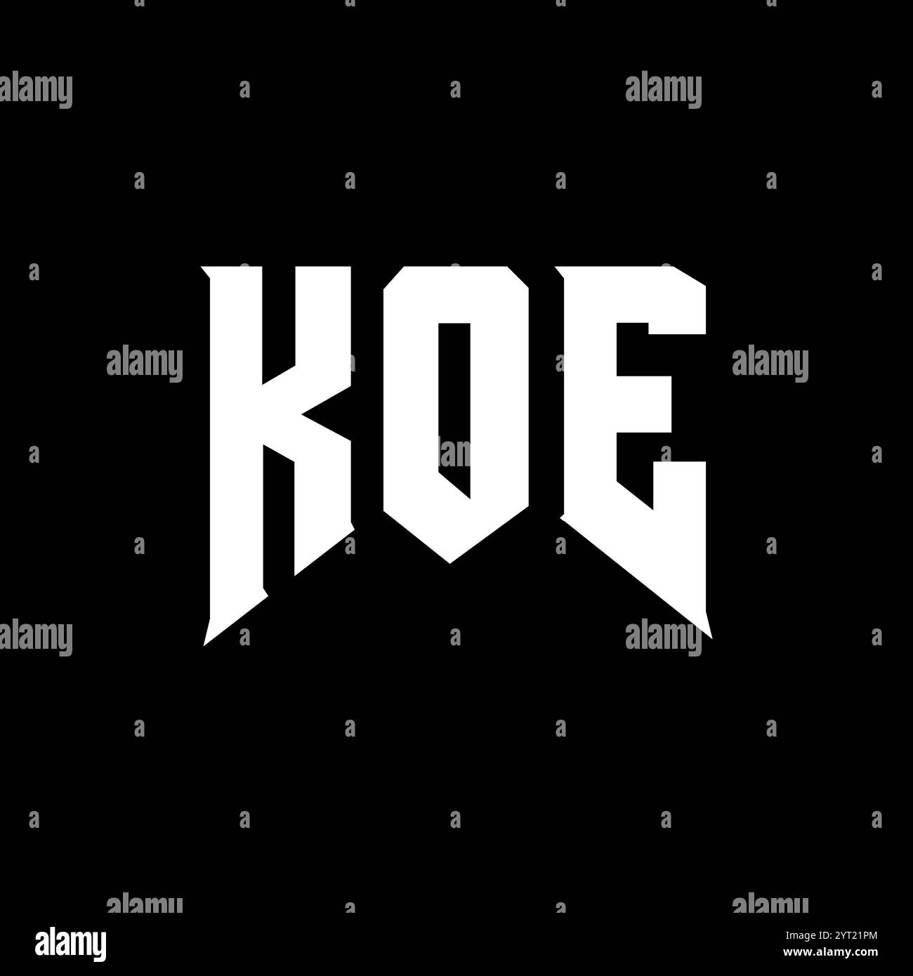 KOE letter logo design for technology company. KOE logo design black ...