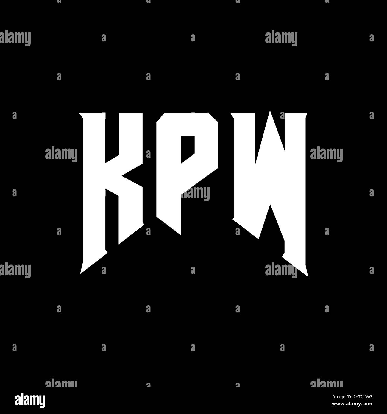 Kpw logo design hi-res stock photography and images - Alamy