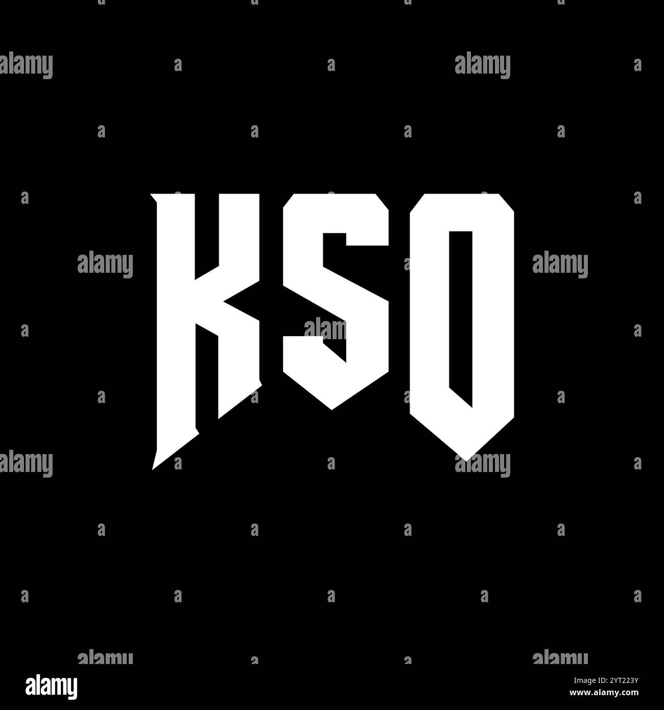 KSO letter logo design for technology company. KSO logo design black ...