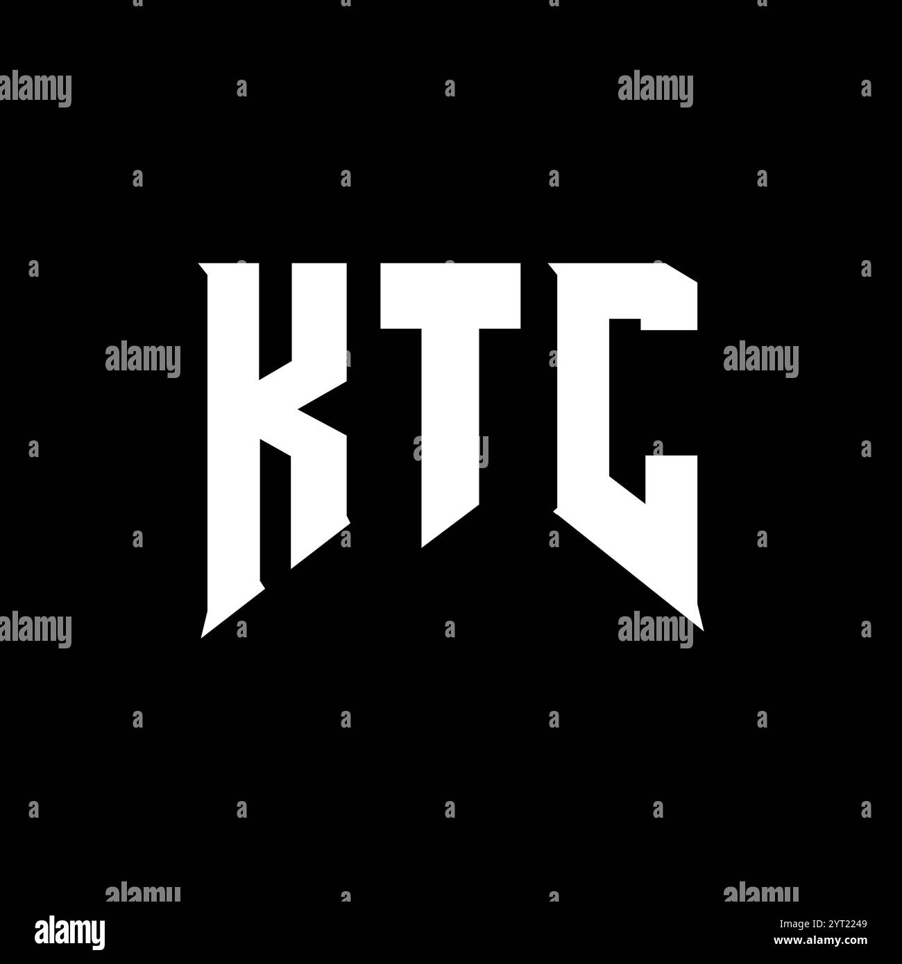 KTC letter logo design for technology company. KTC logo design black ...