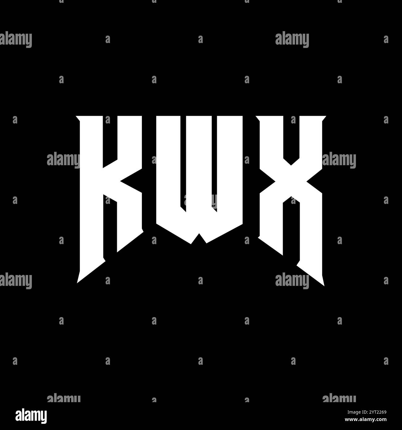 Kwx logo design hi-res stock photography and images - Alamy