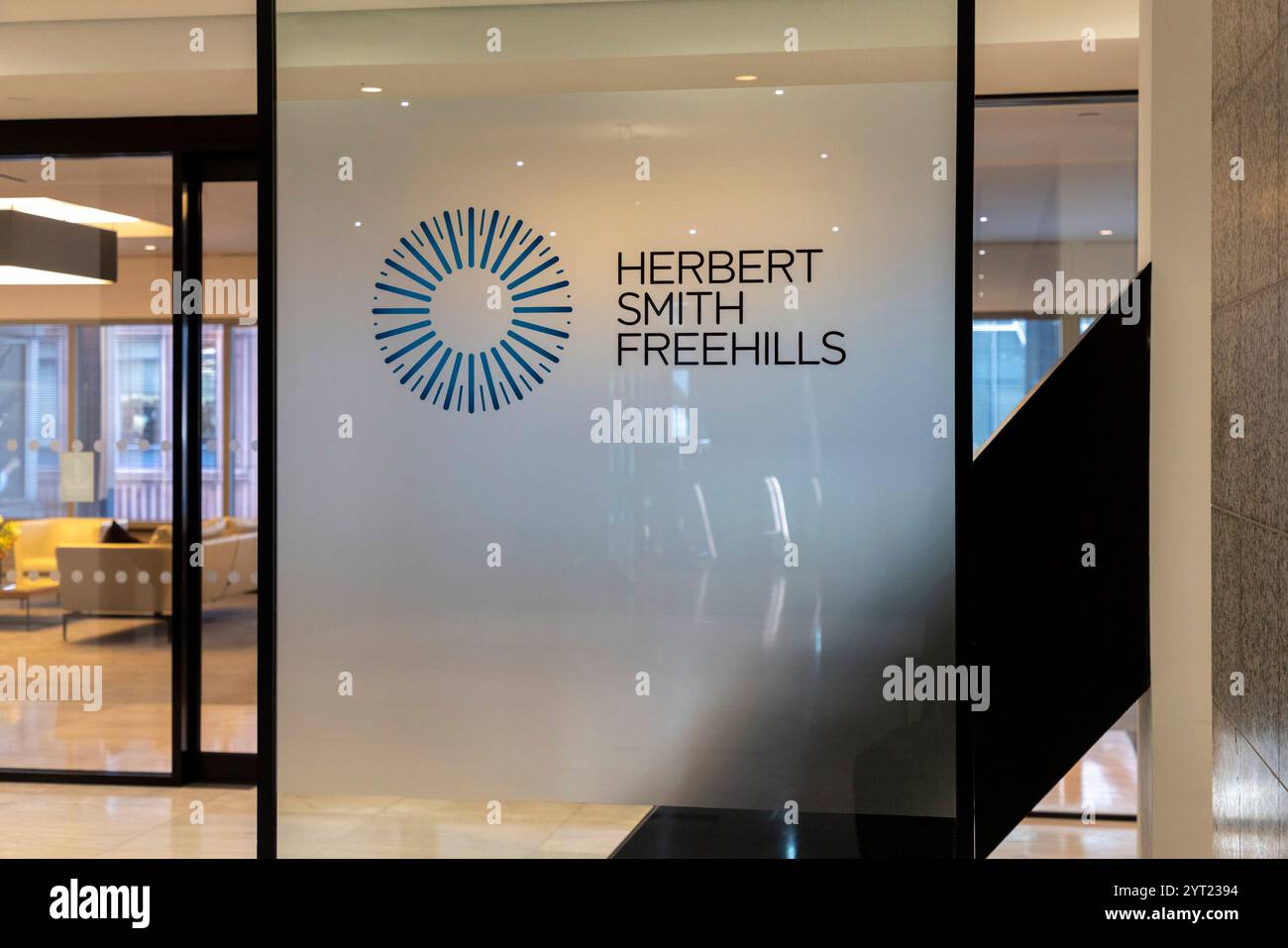 Herbert Smith Freehills, a law firm with offices around the world. This photos the entrance of ...
