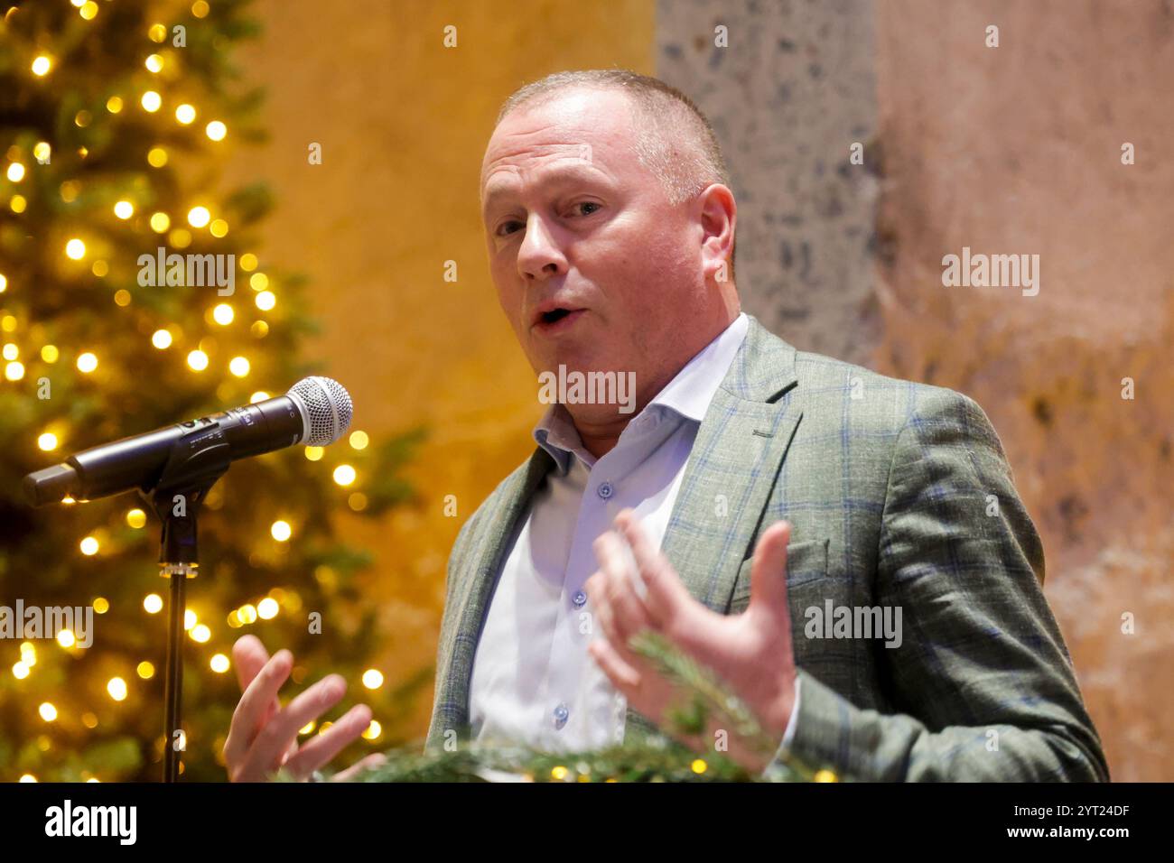 Kristiansand 20241205. Nicolai Tangen during the awarding of the ...
