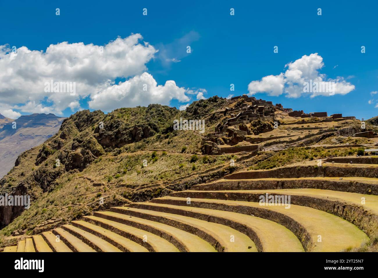 Peru historical sights in the Sacred Valley of Incas near Cusco ...
