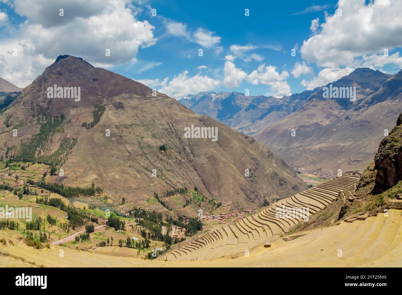 Peru historical sights in the Sacred Valley of Incas near Cusco ...