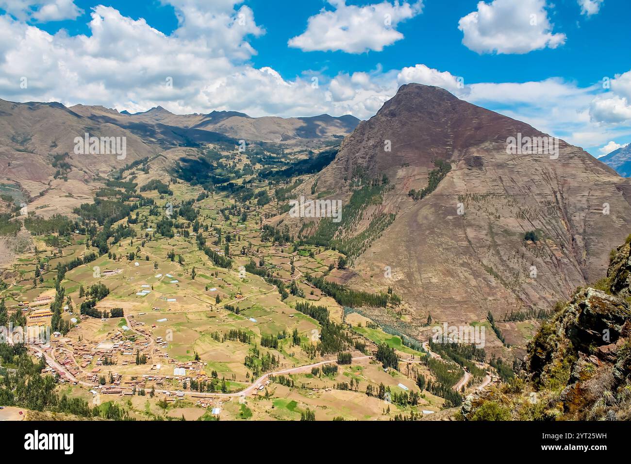 Peru historical sights in the Sacred Valley of Incas near Cusco ...