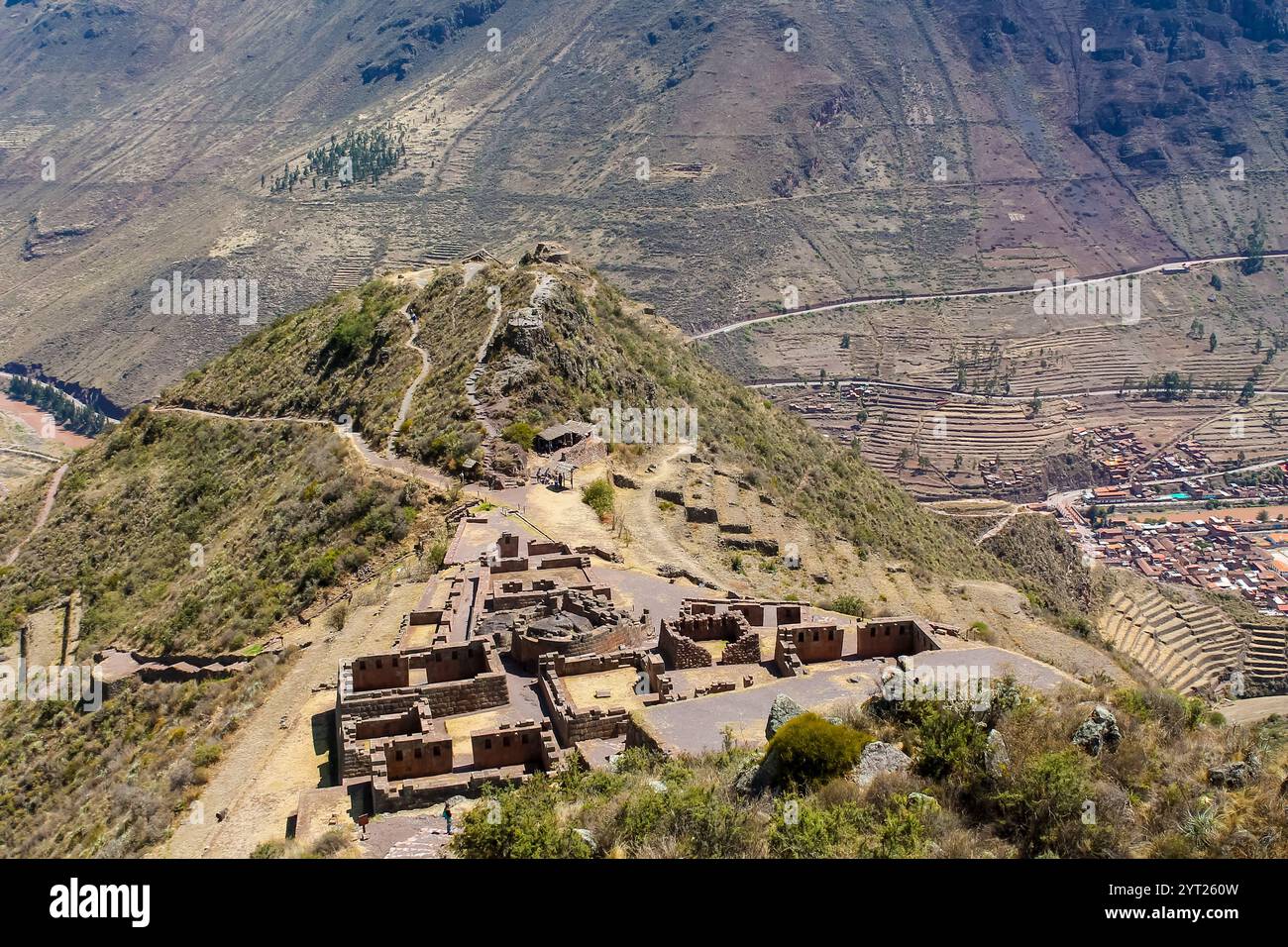 Peru historical sights in the Sacred Valley of Incas near Cusco ...