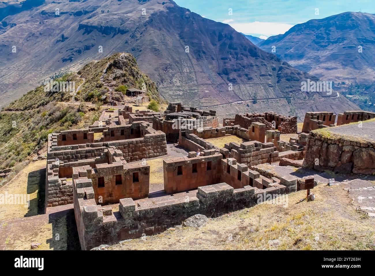 Peru historical sights in the Sacred Valley of Incas near Cusco ...