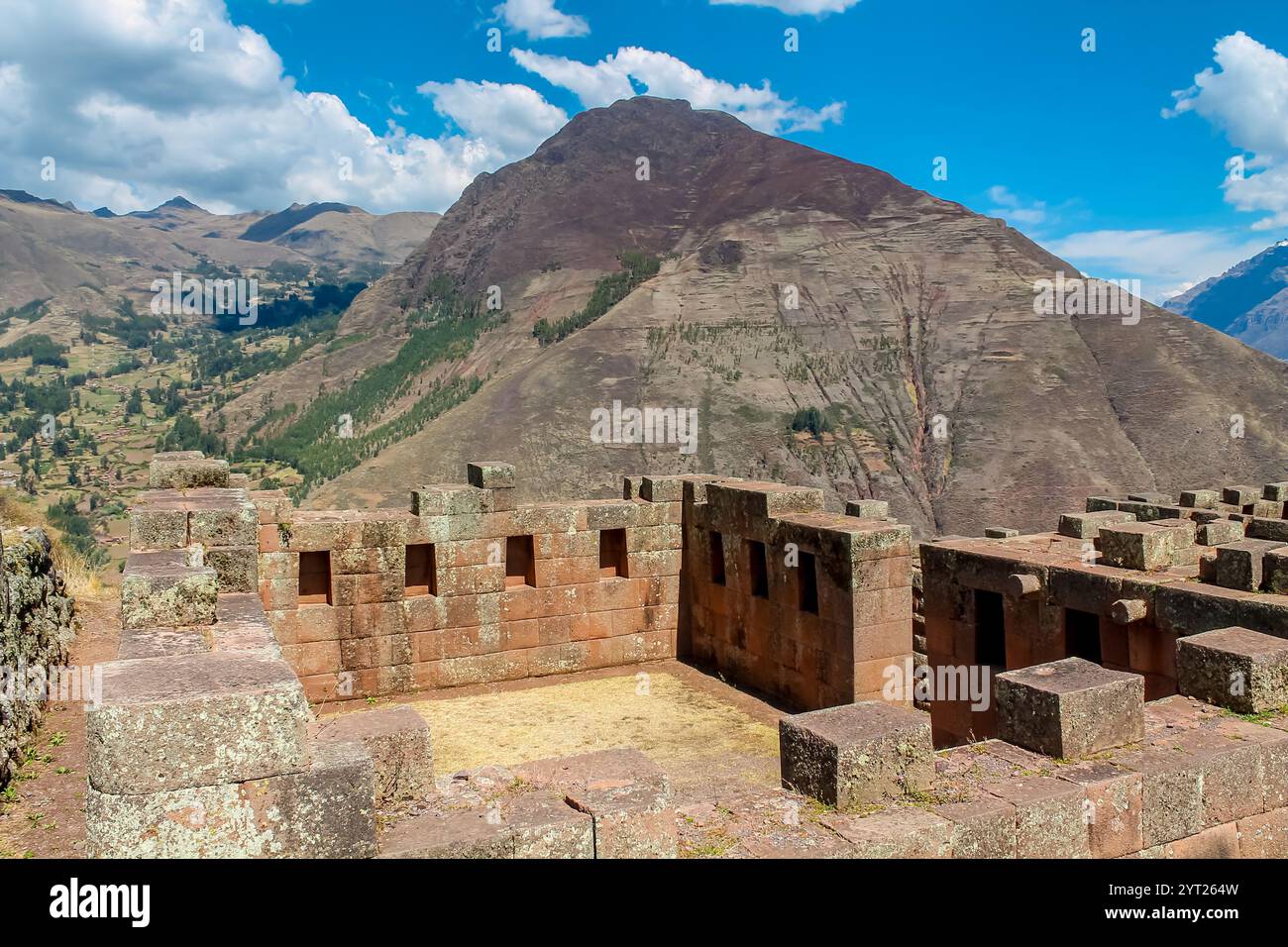 Peru historical sights in the Sacred Valley of Incas near Cusco ...