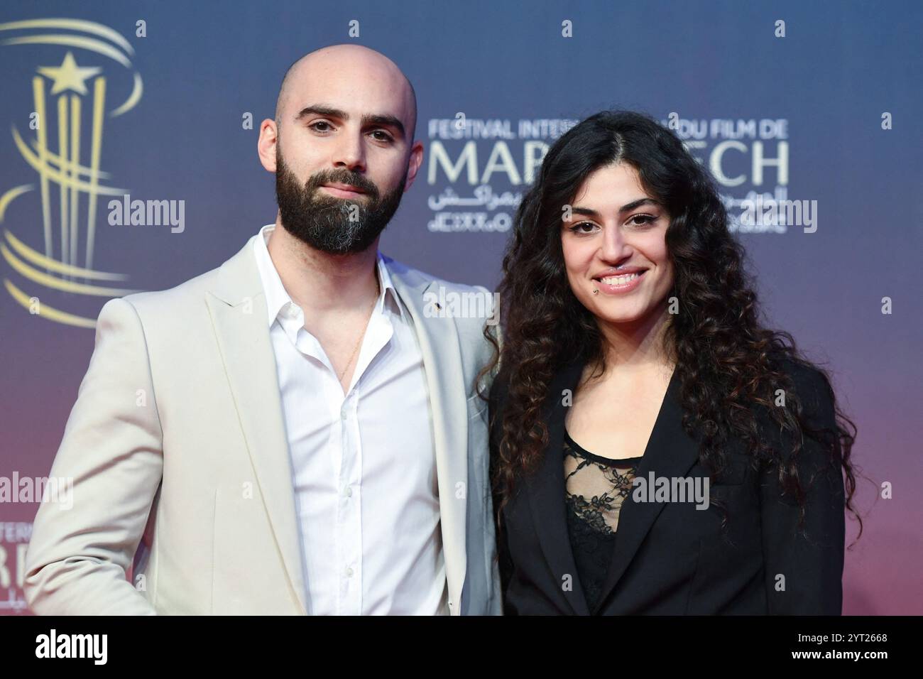 Marrakech, Morocco. 05th Dec, 2024. Tawfiq Danial and Manar Shehab ...