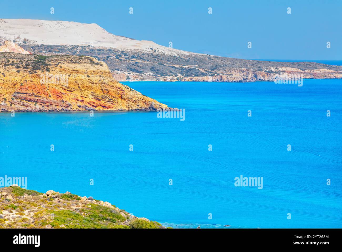 View of Provatas bay, Milos Island, Cyclades Islands, Greece Stock ...