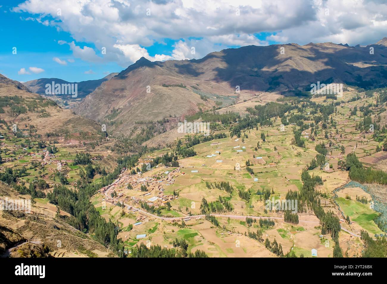 Peru historical sights in the Sacred Valley of Incas near Cusco ...