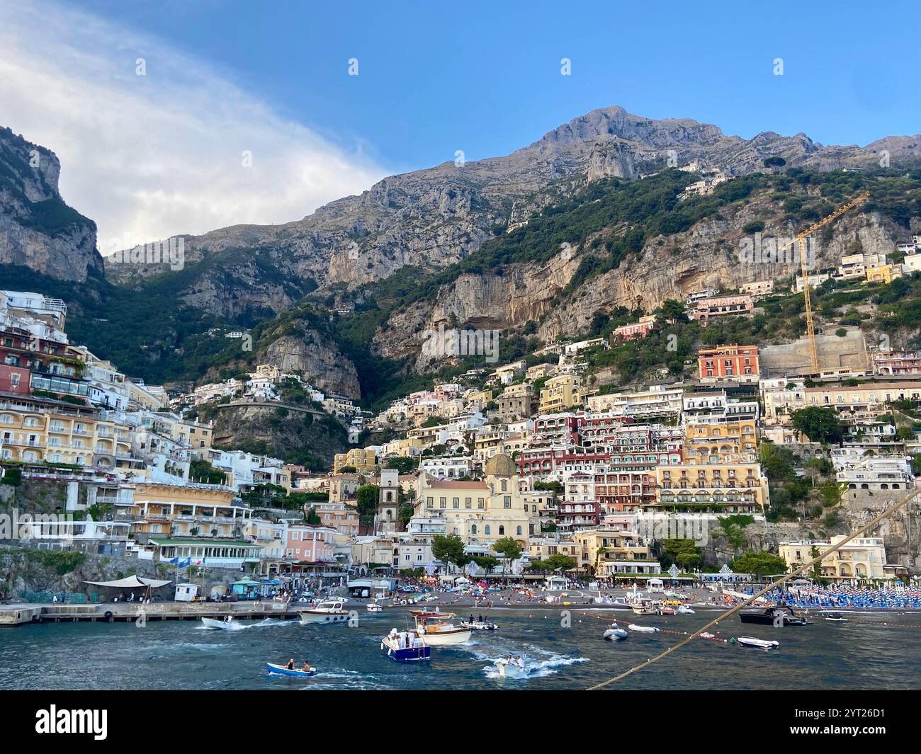 Panoramic view positano cliffside hi-res stock photography and images ...