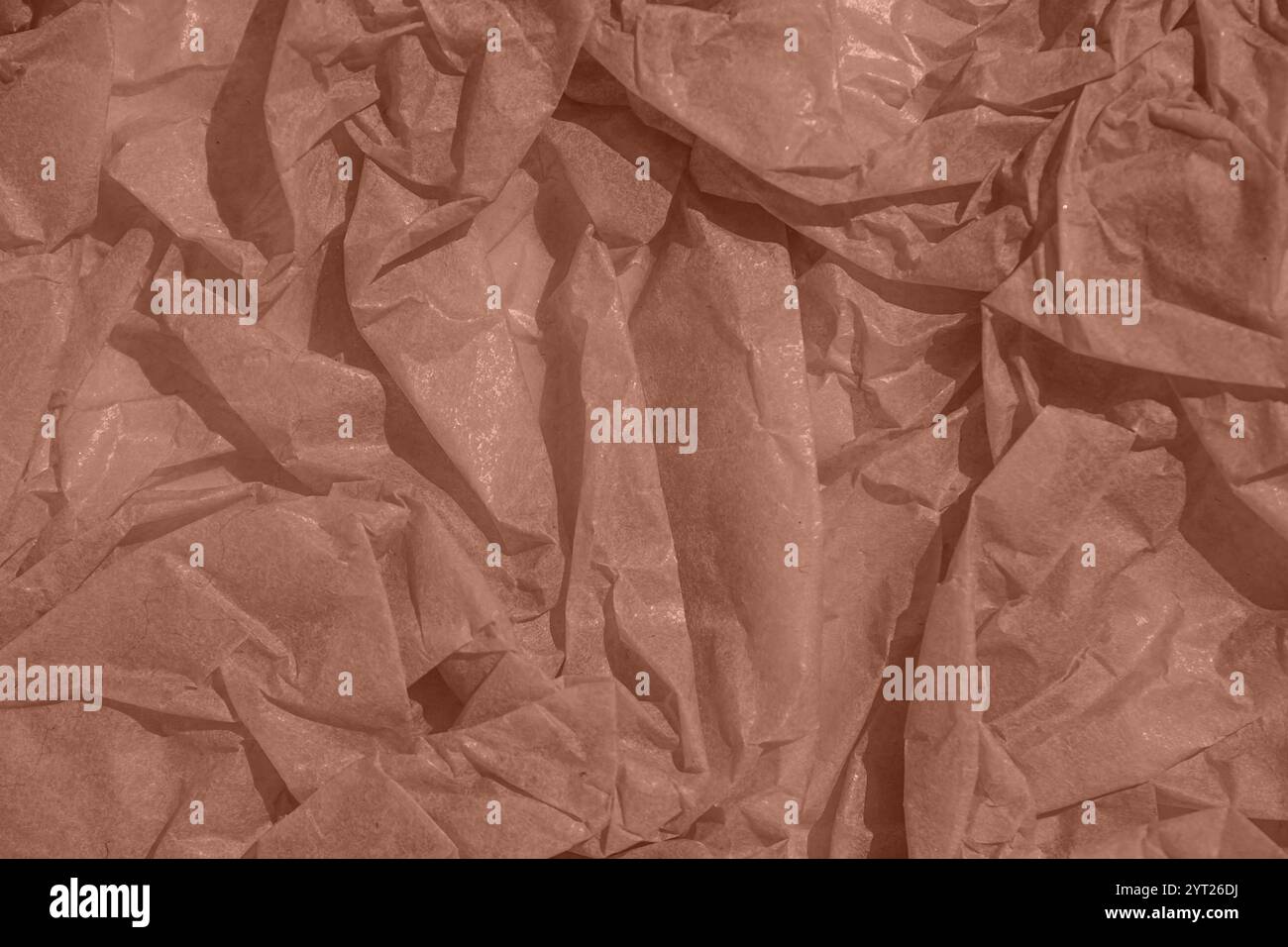 Texture of Wrinkled Paper Mocha Mousse Color for background with copy ...