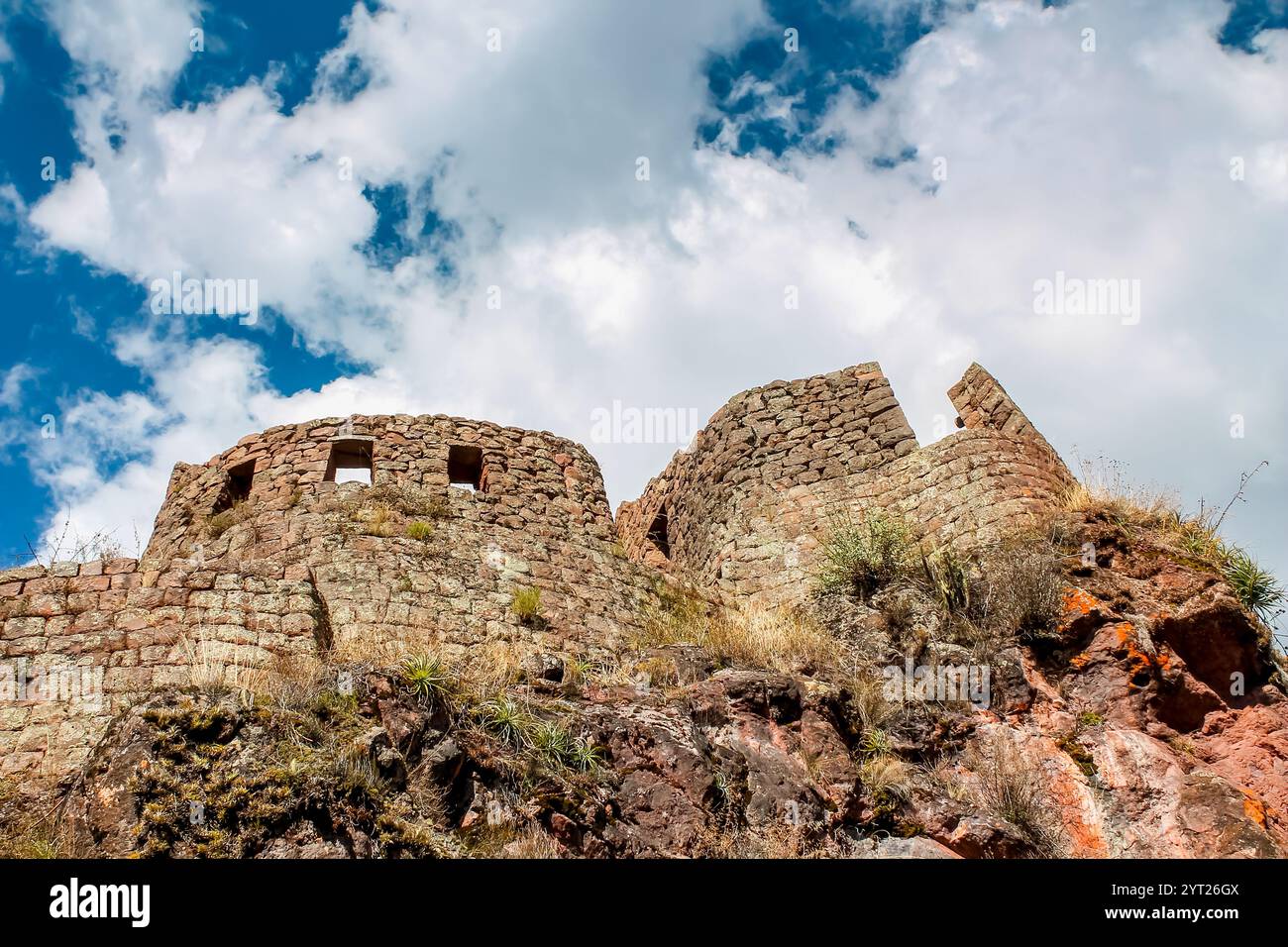 Peru historical sights in the Sacred Valley of Incas near Cusco ...
