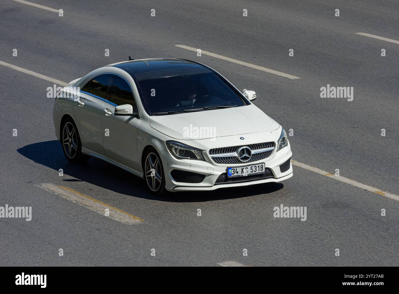 ISTANBUL, TURKEY -OCTOBER 5, 2024: Mercedes-Benz E-Class is a range of ...