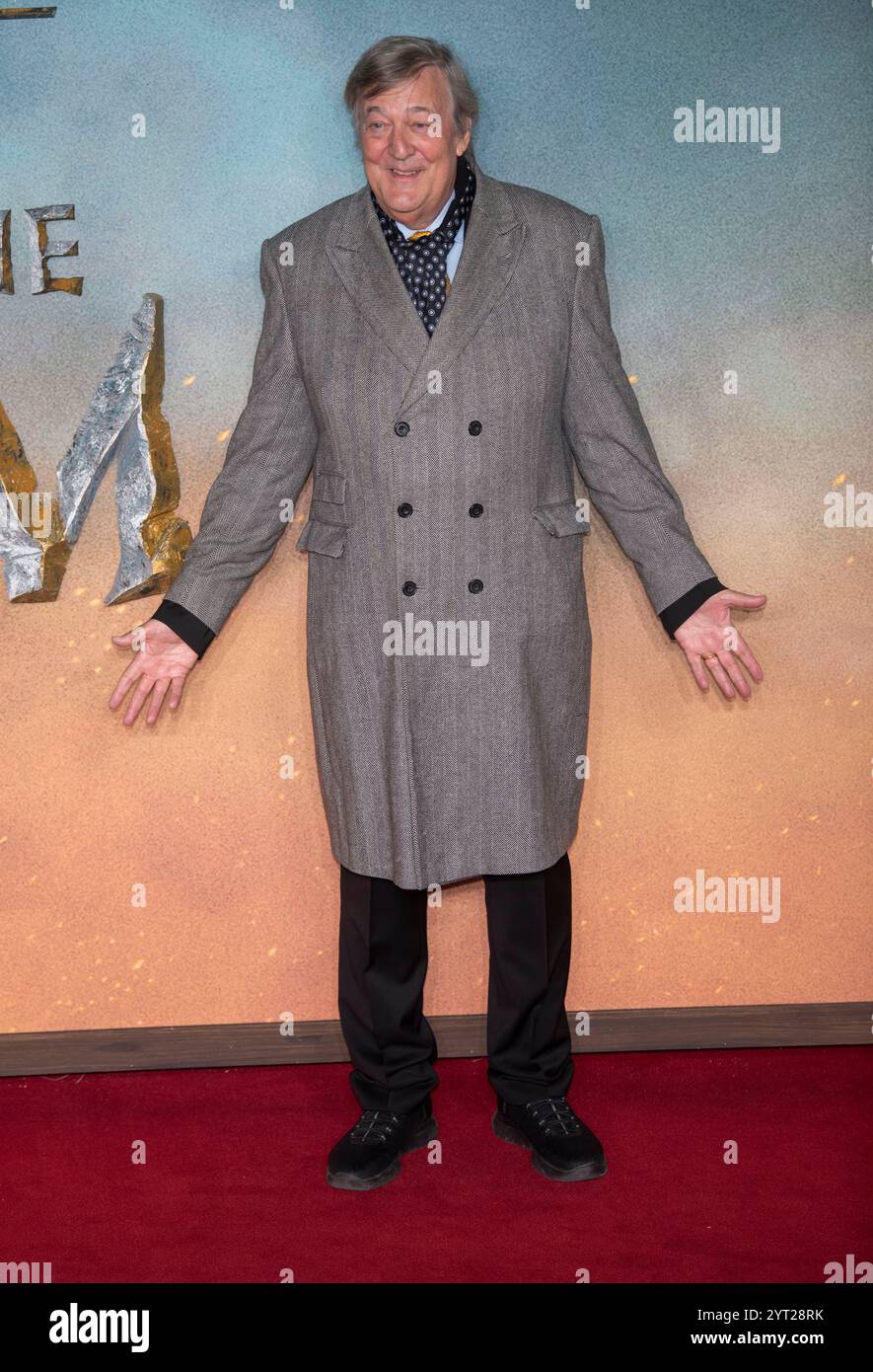 Stephen Fry attends the world premiere of the film 'The Lord of the ...
