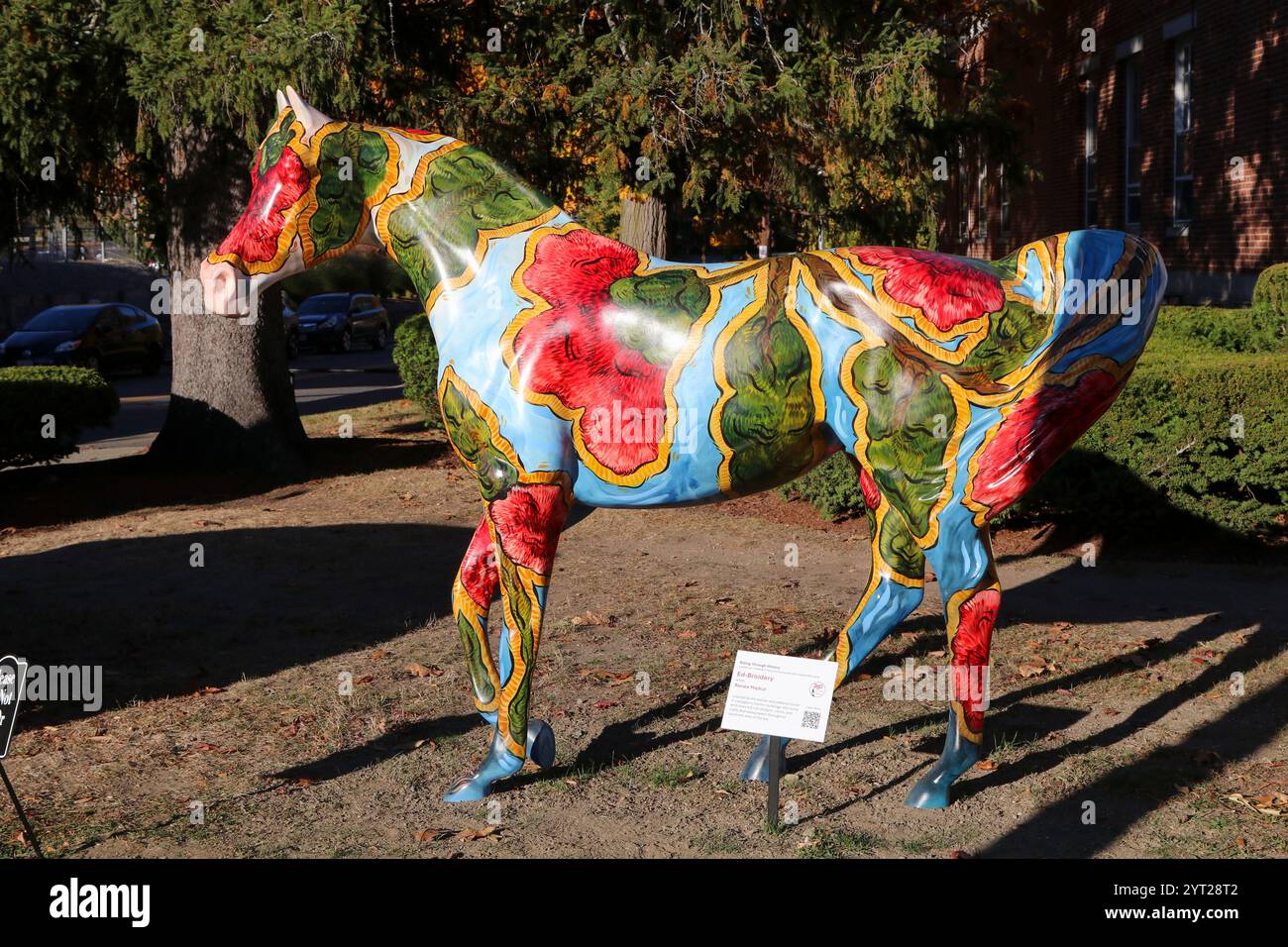Horse Statue in Lexington, Massachusetts on October 25, 2024. Lexington ...