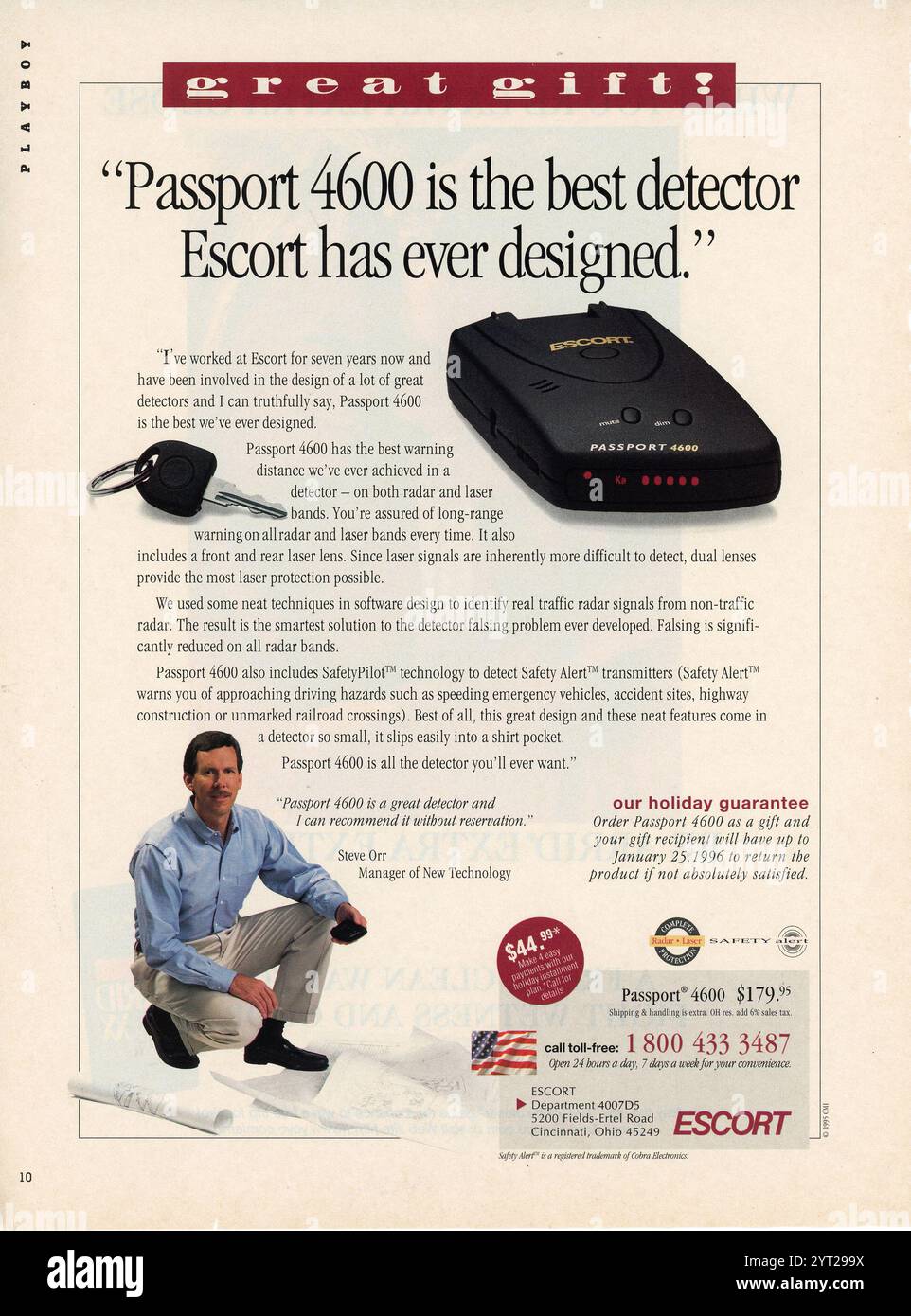 Vintage "Playboy" magazine December 1995 issue advert, USA Stock Photo ...