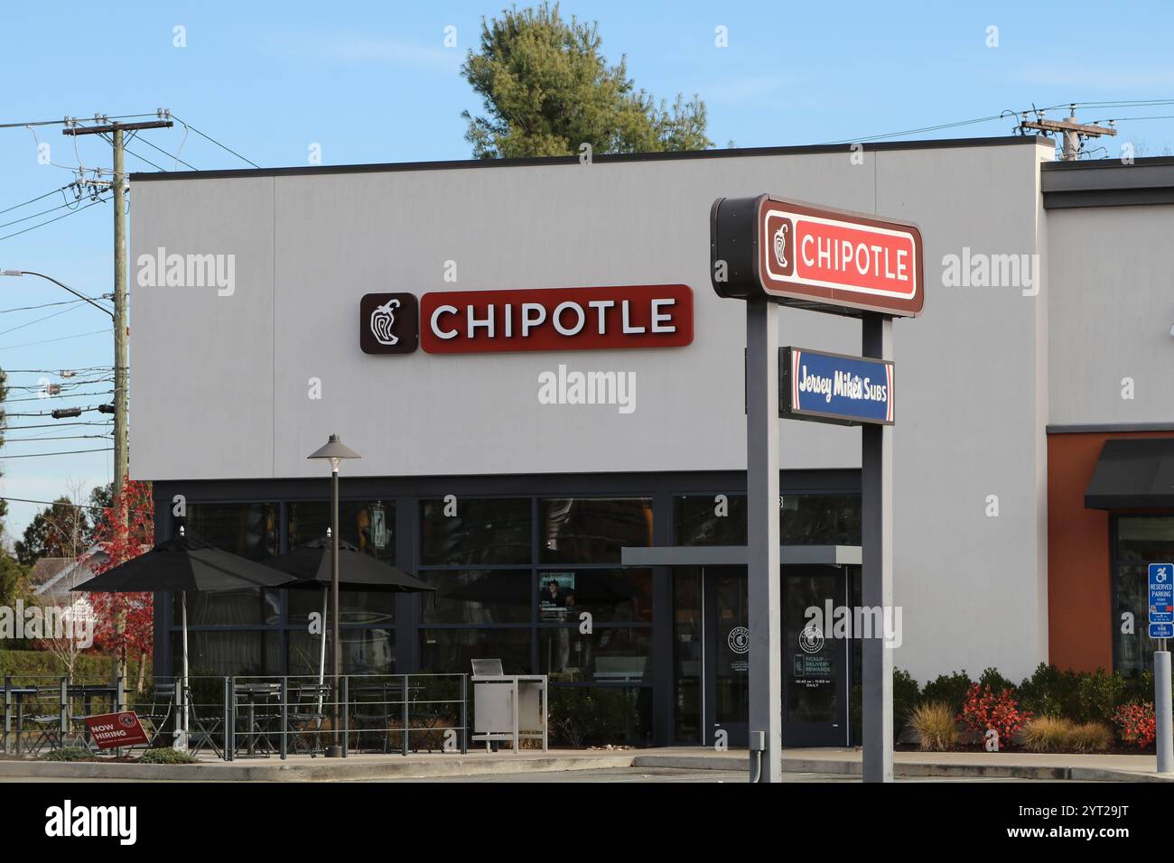 Chipotle Mexican Grill Restaurant and Sign in Groton, Connecticut on ...