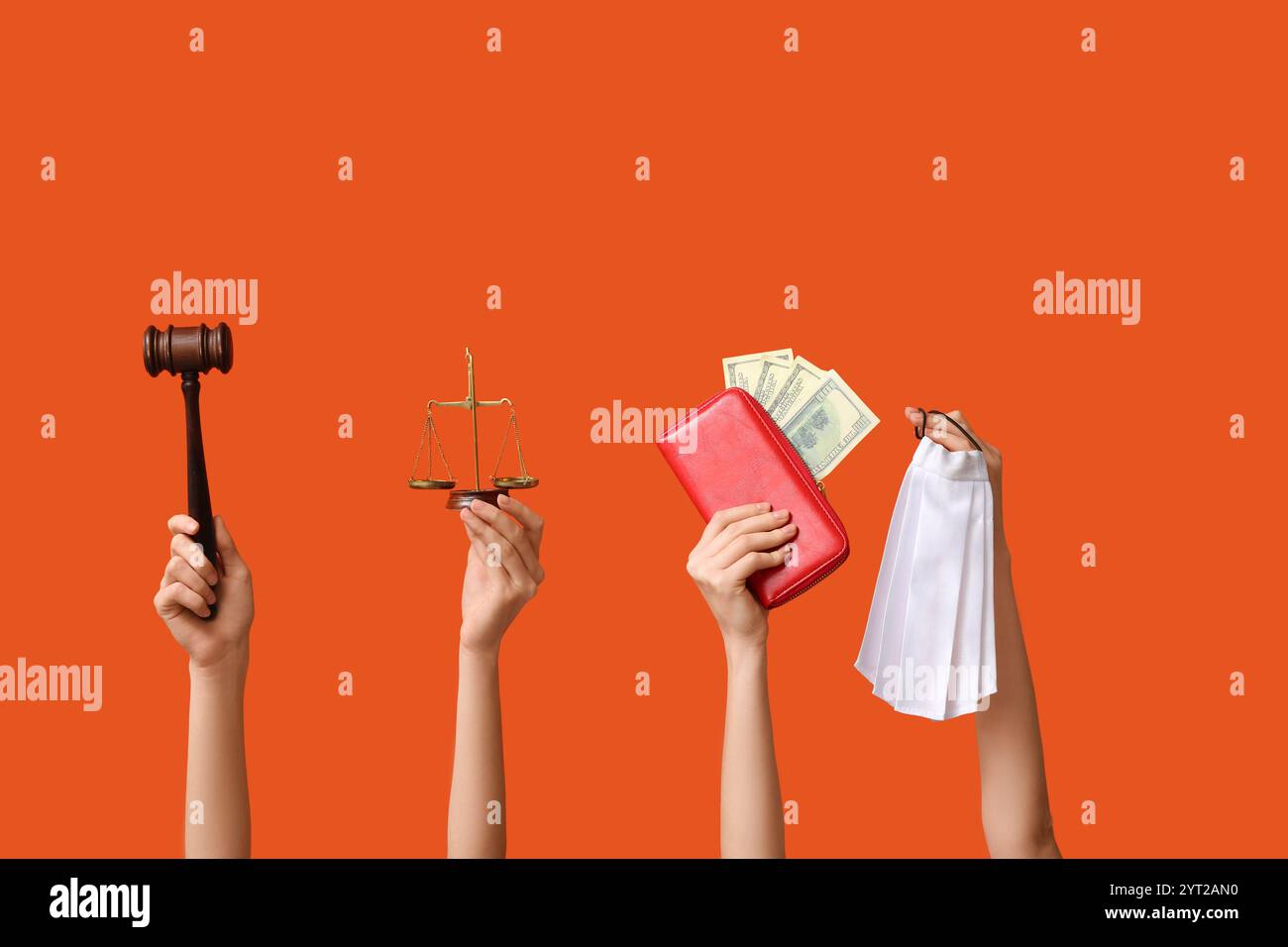 Woman judge hands raised hi-res stock photography and images - Alamy