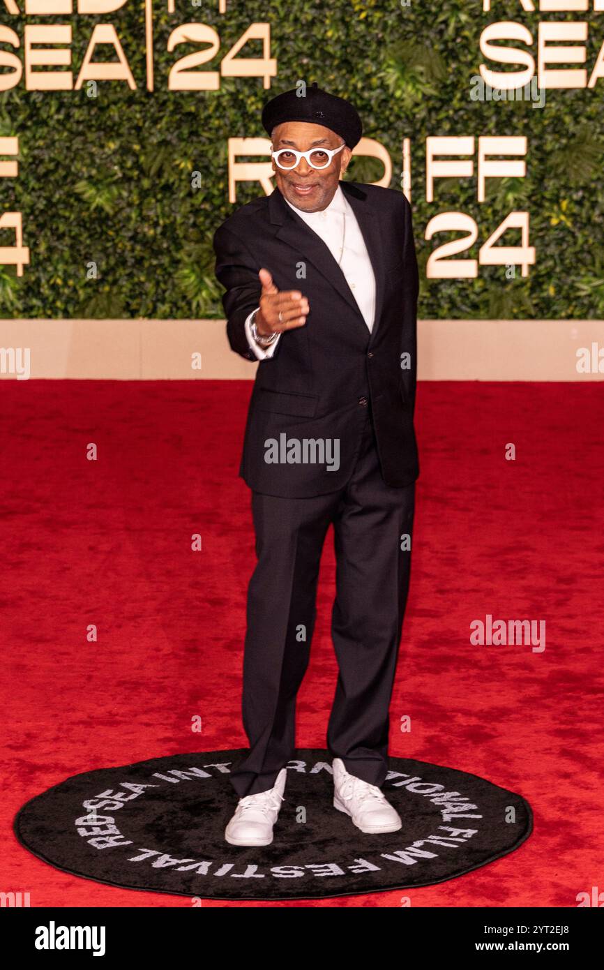 Director Spike Lee poses for photographers upon arrival at the premiere ...
