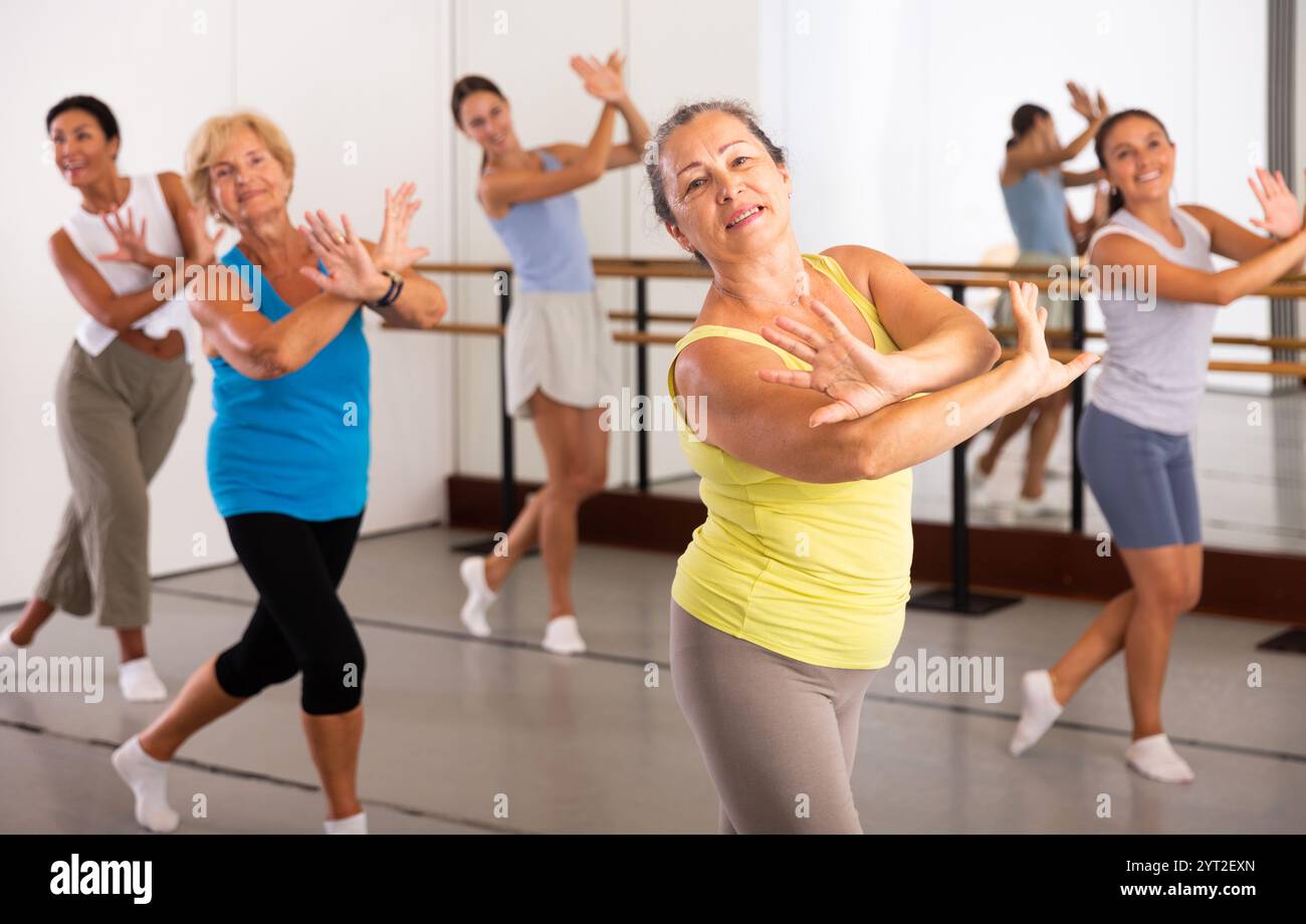 Women dancing together in studio Stock Photo - Alamy