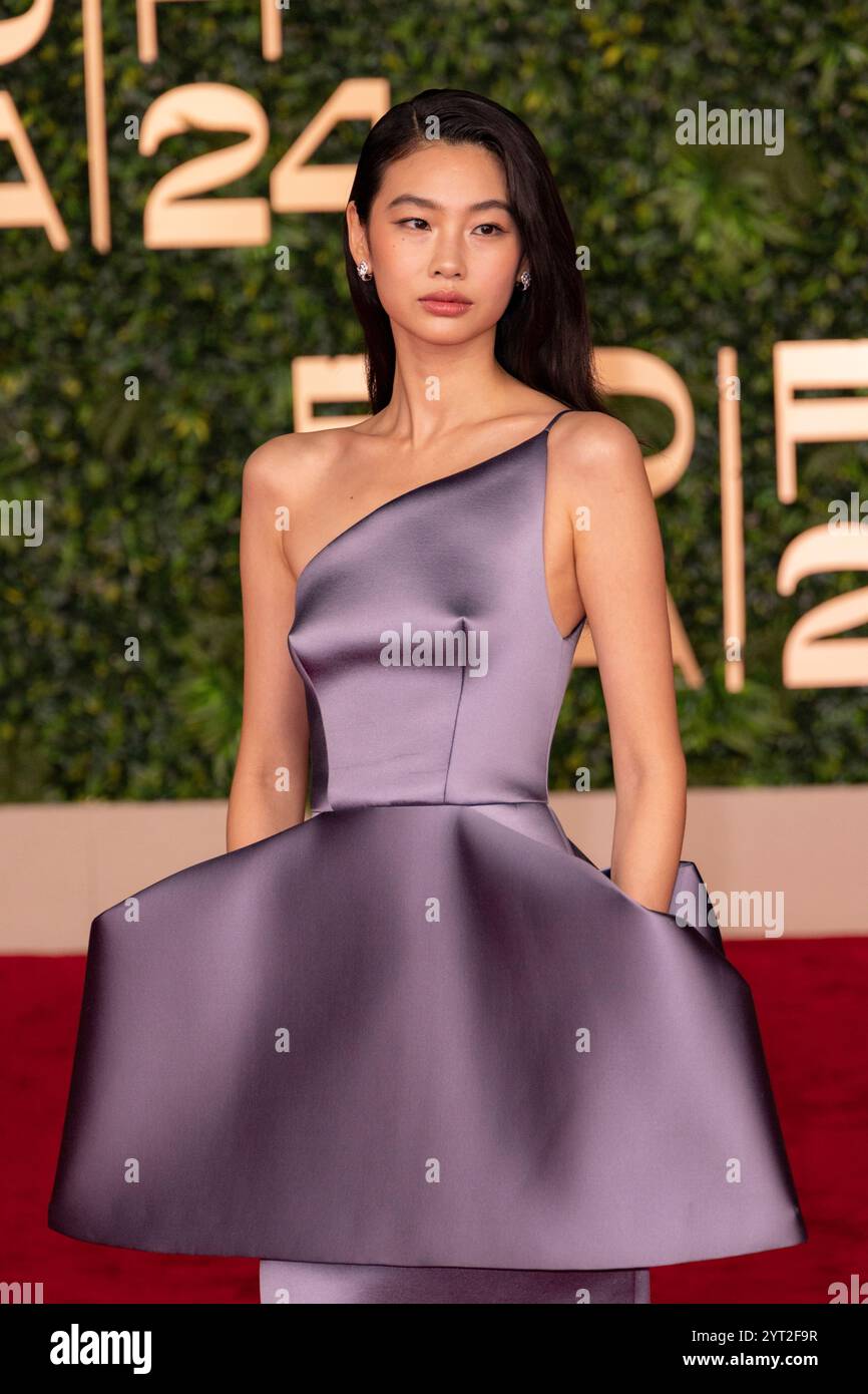 Hoyeon poses for photographers upon arrival at the premiere of the film ...