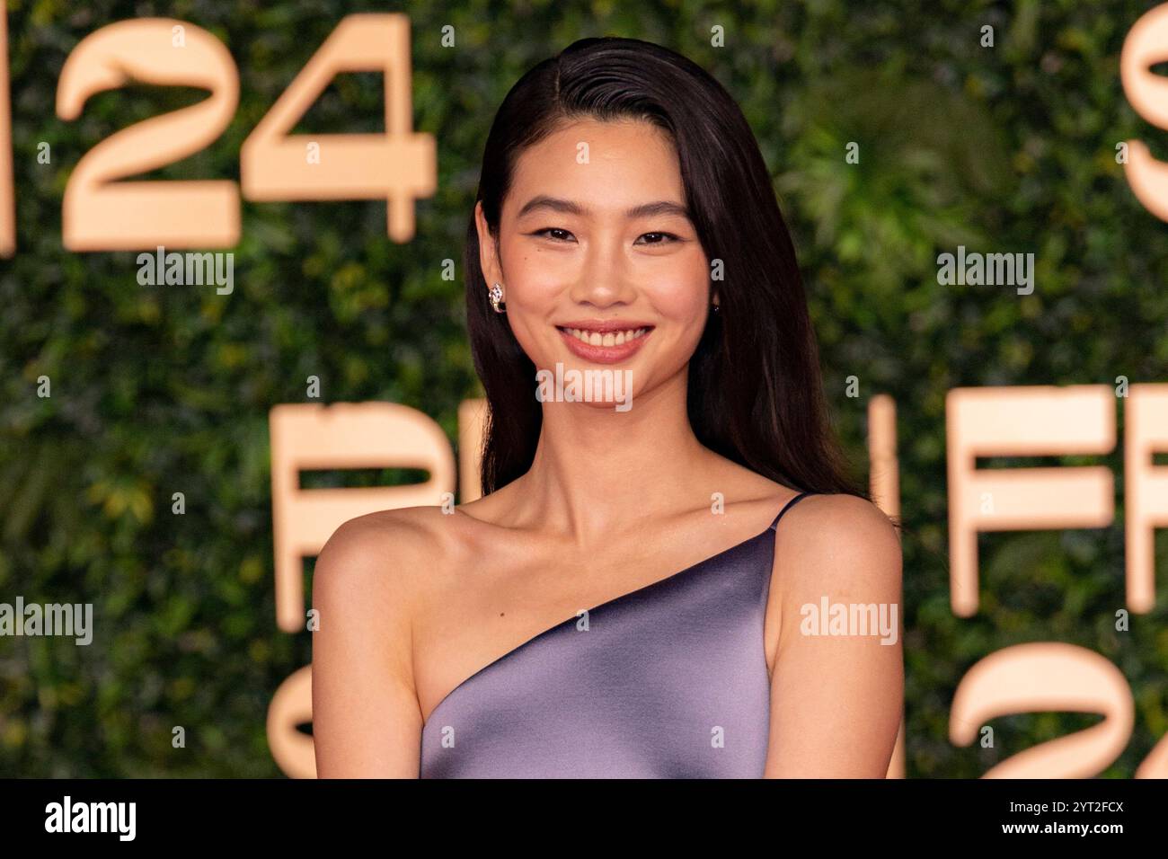 Hoyeon poses for photographers upon arrival at the premiere of the film ...