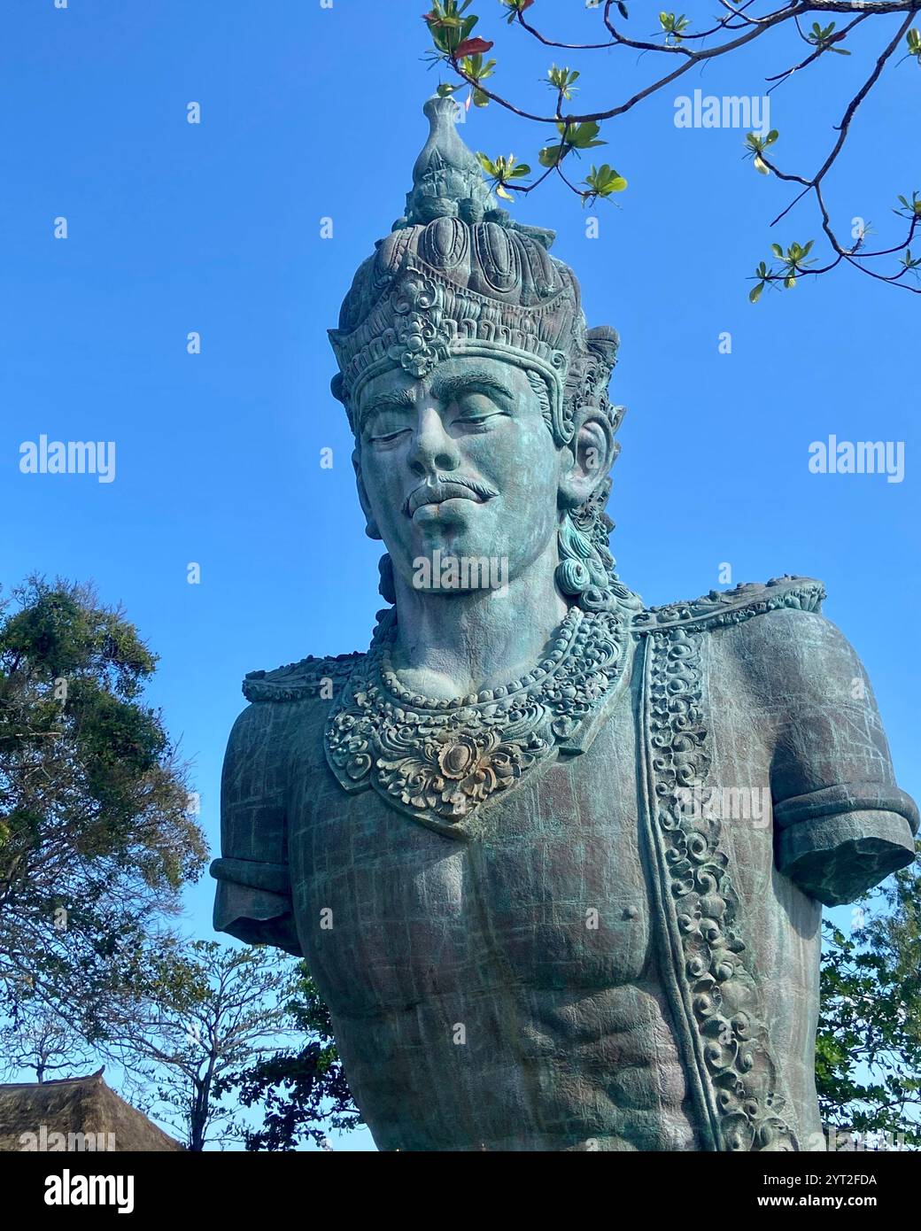 Close-Up of Lord Vishnu Bust at Garuda Wisnu Kencana Cultural Park in ...