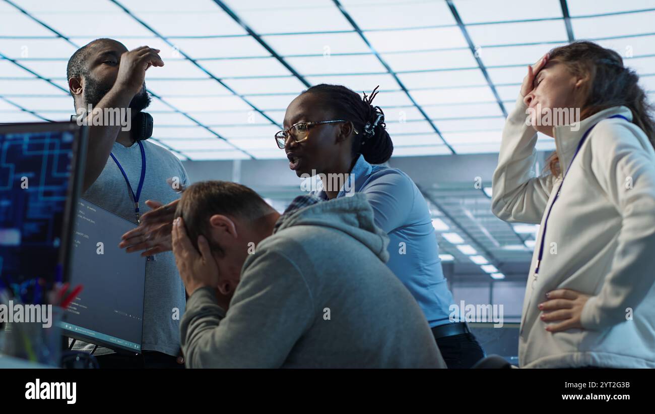 Employees fighting in office after mistake leading to errors in high ...