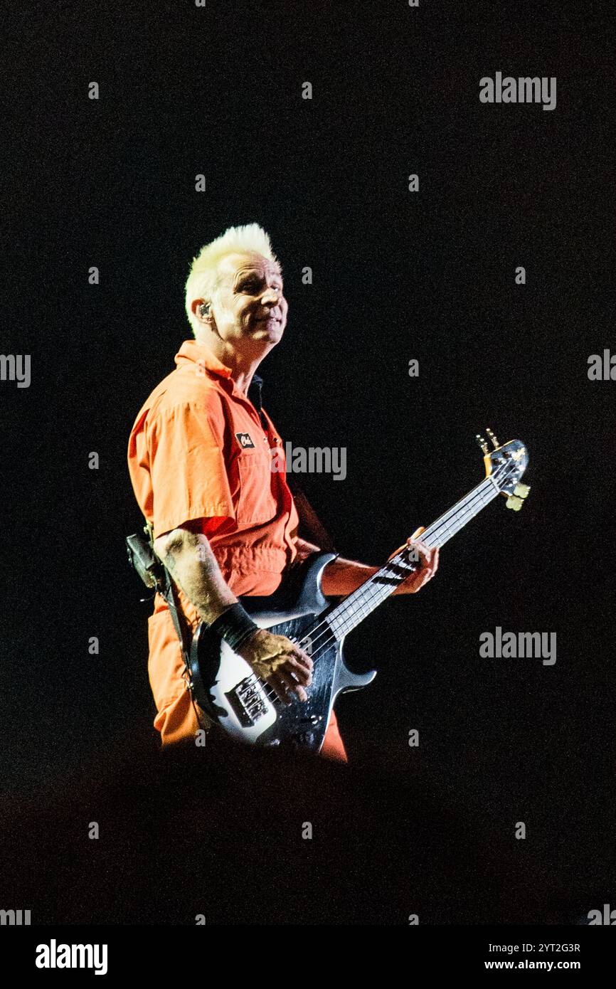 Green Day: Mike Dirnt performs during day 1 of the 2024 Corona Capital ...