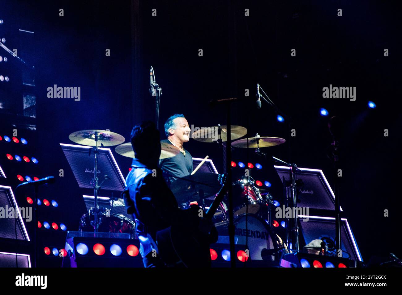 Green Day: Tré Cool performs during day 1 of the 2024 Corona Capital Music Festival at Autódromo ...
