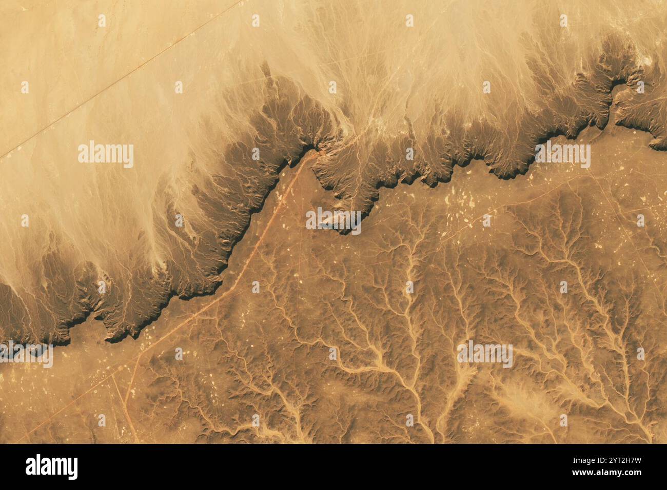 Libya. 17th Nov, 2024. Towering over the desert in southwestern Libya ...