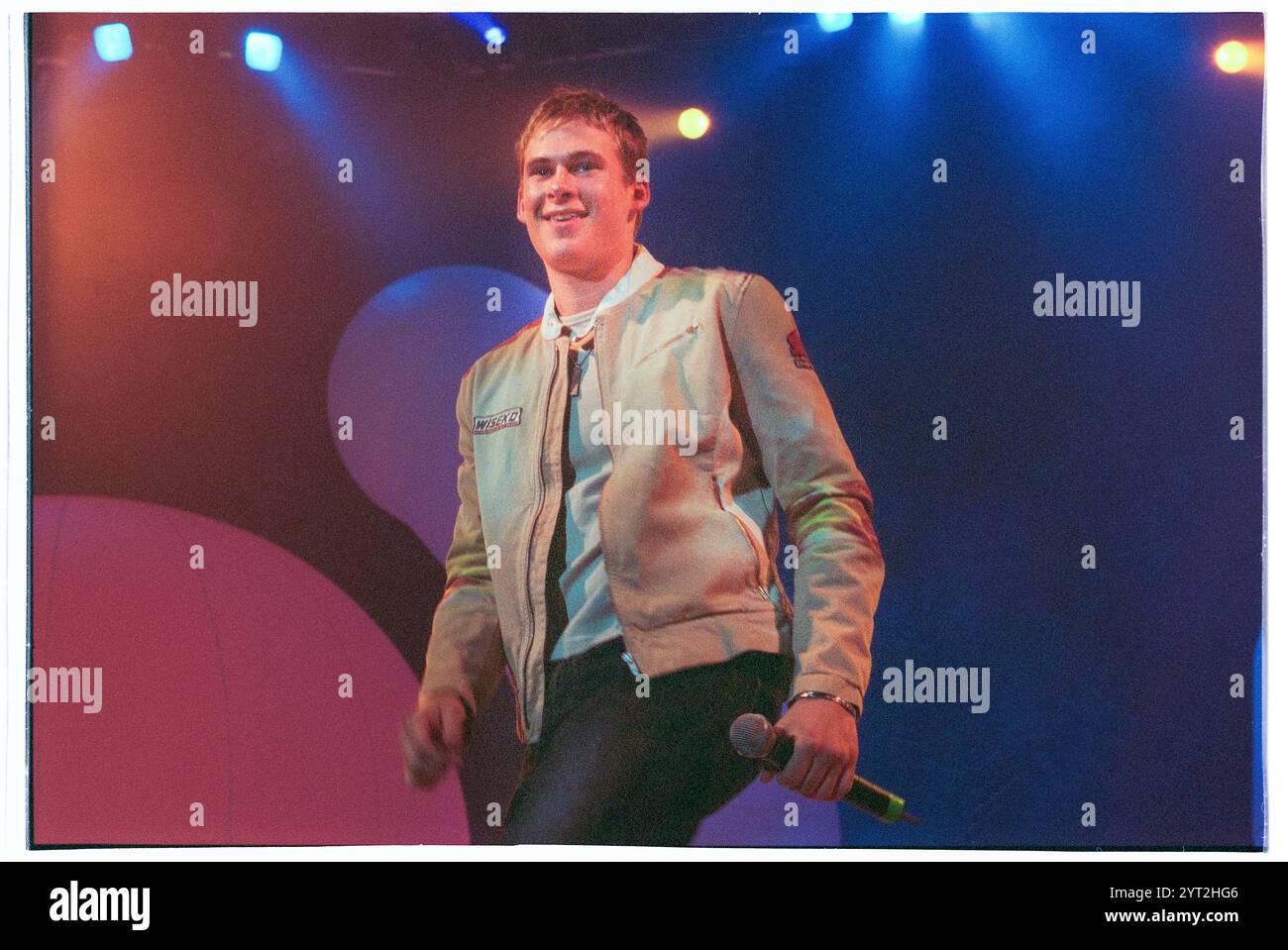 BLUE, BOYBAND, YOUNG, CONCERT 2001: Lee Ryan from the boyband BLUE on ...