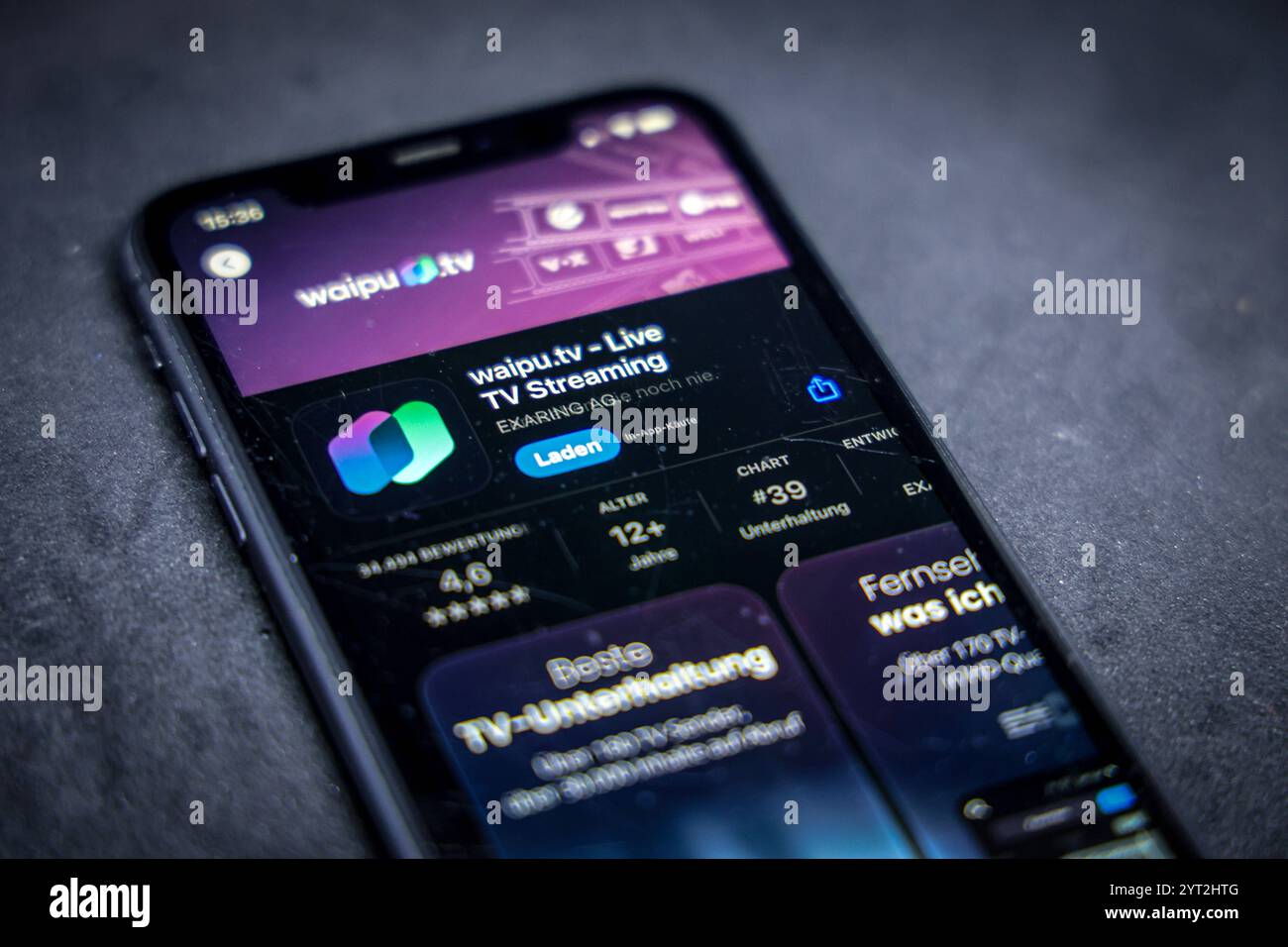 Apple App Store auf einem iPhone. Streaming - Dienste - Waipu.tv - Live ...