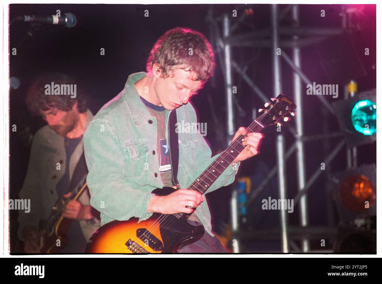 JOHN POWER, CAST, 2000: John Power of rock band Cast playing Cardiff ...