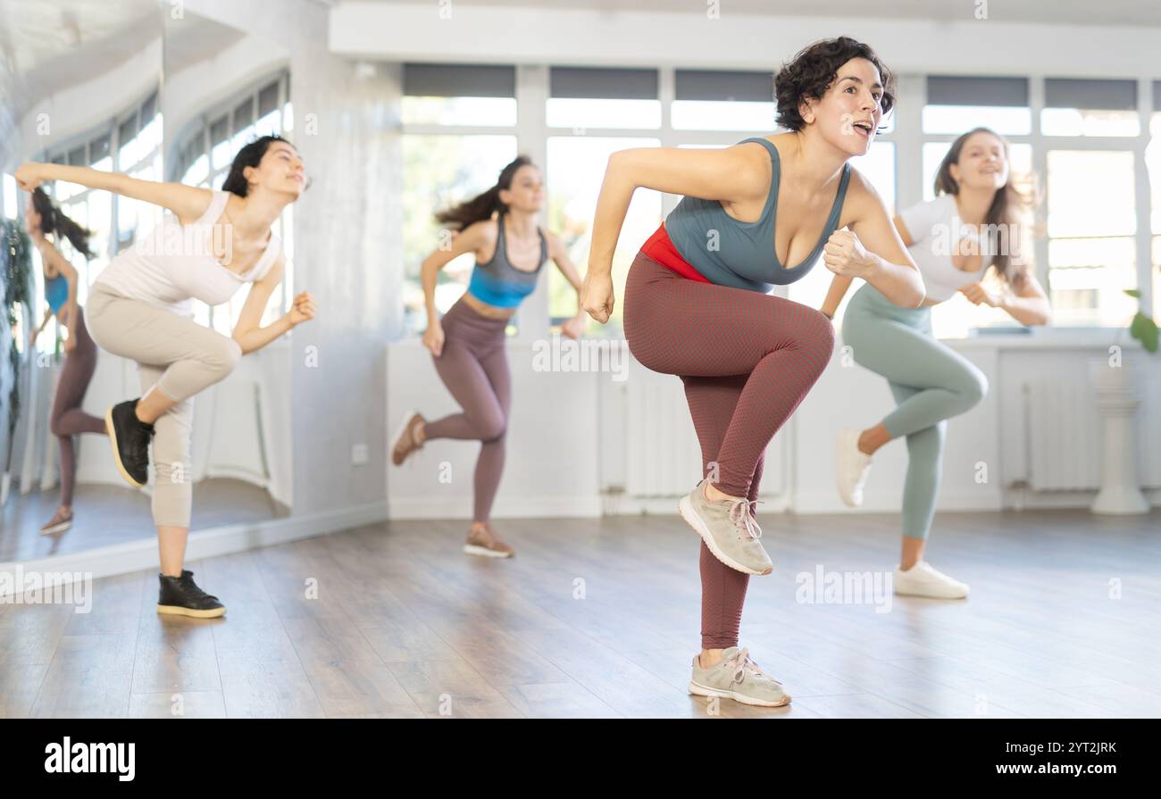 Group of women dancing dancehall in studio Stock Photo - Alamy