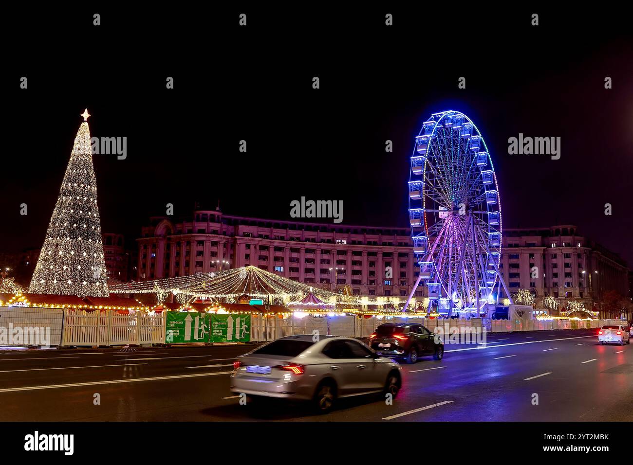 Bucharest, Romania - 2nd Dec, 2024: Bucharest Christmas market, in ...