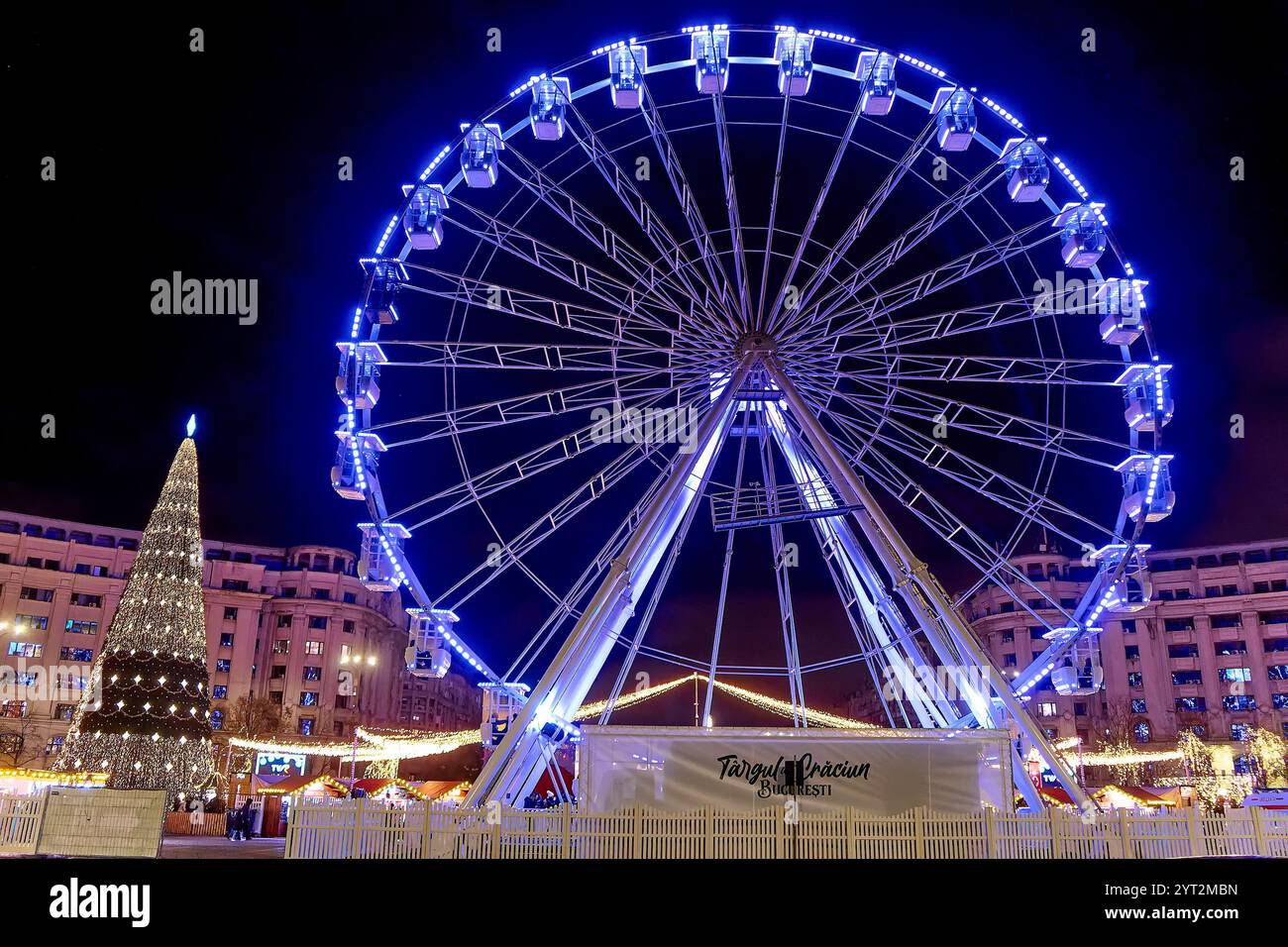 Bucharest, Romania - 2nd Dec, 2024: Bucharest Christmas market, in ...