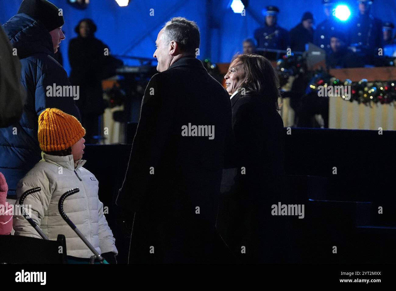 Vice President Kamala Harris, right, and second gentleman Doug Emhoff ...