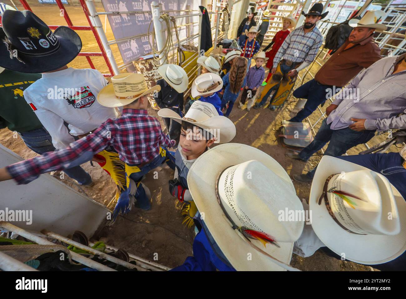 cowboy hat in a Sonora State Rodeo Arena at the Sonora Regional ...