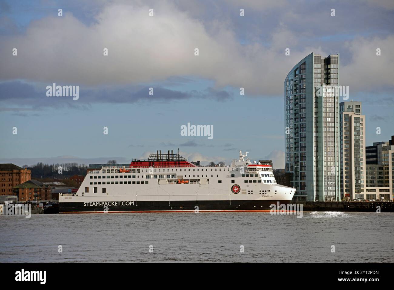 IOMSPC flagship, MANXMAN, berthed at the new LIVERPOOL WATERLOO DOCK ...