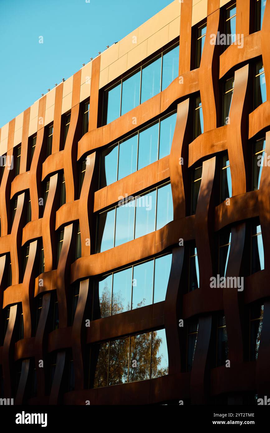 Modern Architectural Design Featuring Distinctive Facade Patterns That ...