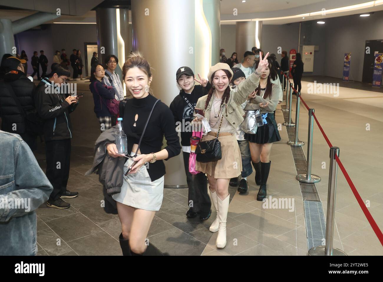 TAIPEI, CHINA - DECEMBER 5, 2024 - Fans line up to attend Jay Chou's ...