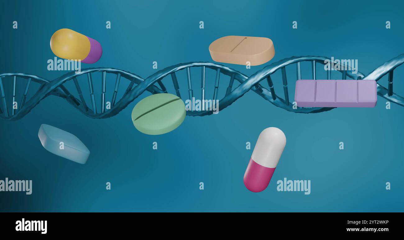 Dna structure spinning network hi-res stock photography and images - Alamy