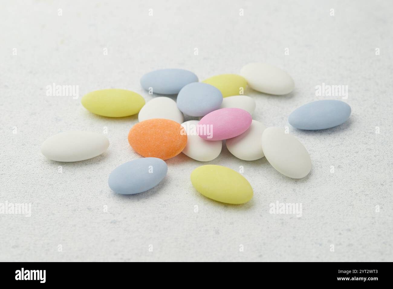 Traditional Easter Portuguese candies. A bunch of colorful sweets on ...