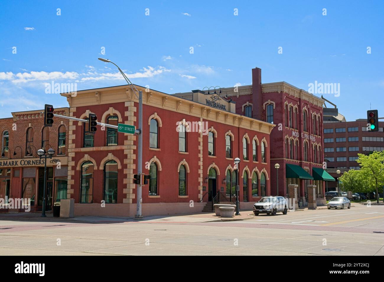 Historic Block of commercial buildings from 1870’s in Moline Centre ...